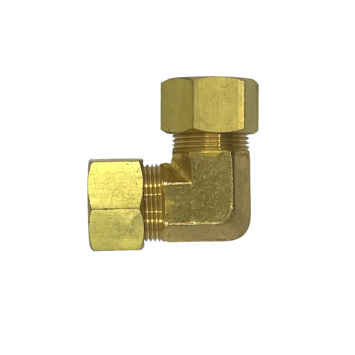 Brass Compression x Compression 90° Elbow - HTX Fluid Power