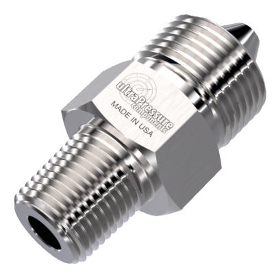 1/2" Male NPT x 9/16" HP Male, Stainless Steel - 15K psi – HTX Fluid Power